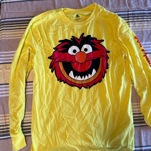 Disney | Shirts | Disney Muppets Yellow Long Sleeve Tee Animal | Poshmark